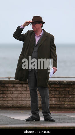 David Thewlis and Jonathan Bailey film a scene for the as yet untitled ...