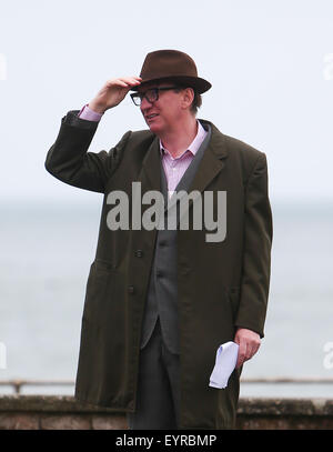 David Thewlis and Jonathan Bailey film a scene for the as yet untitled ...