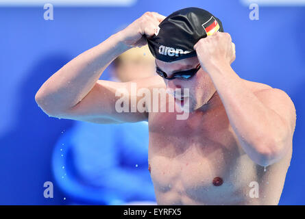 Kazan, Russia. 03rd Aug, 2015. Clemens Rapp of Germany prepares for the ...