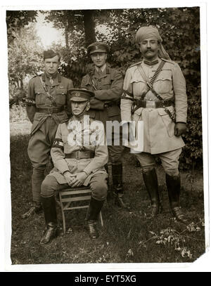 General Sir James Willcocks and his personal staff & escort Stock Photo ...