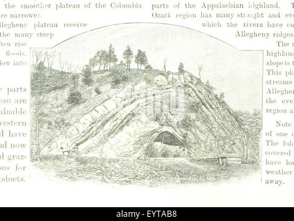 An illustration from 'Advanced Geography' showing geographical features ...