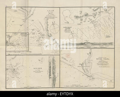 Ancient map of Cape Colony in Divisions with Basutoland and the Orange ...