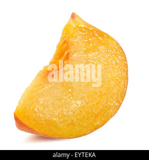 Peach slice. Slice of peach Stock Photo - Alamy