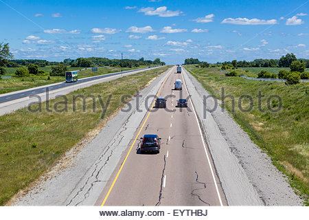 Express Toll Route highway 407 ETR or highway 403 overhead gantry Stock ...