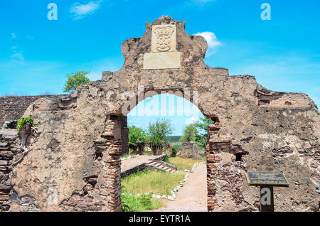 Ruins of fort built by the Portuguese in 1560 and later rebuilt by the ...