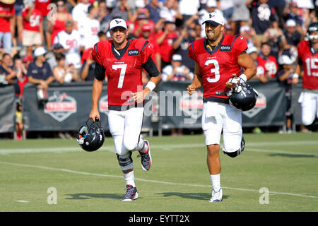 Houston Texans' Brian Hoyer (7) before an NFL preseason football game ...