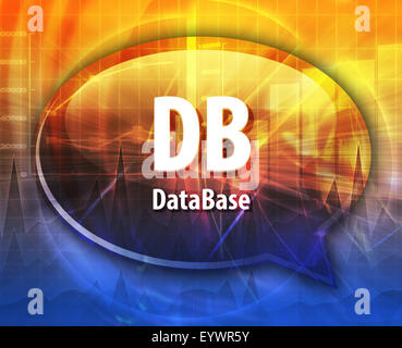 Illustration DB Icon Stock Photo - Alamy