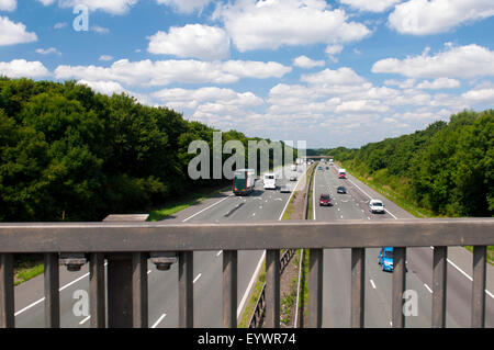 M6 motorway near Easenhall, Warwickshire, UK Stock Photo - Alamy