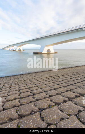 a long bruf cross the big lake or river on a cloudy day Stock Photo - Alamy