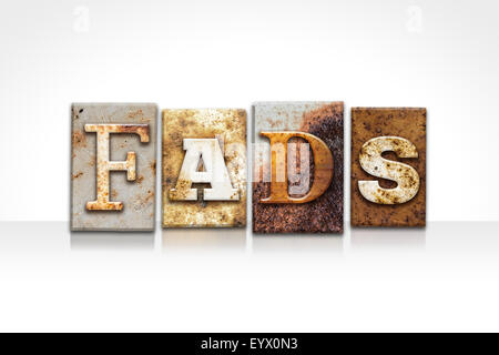 The word FADS concept written in colorful abstract typography Stock ...