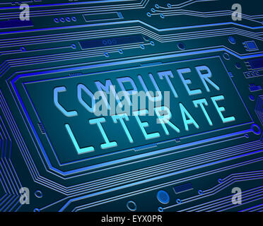 Computer literate concept Stock Photo - Alamy