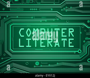 Computer literate concept Stock Photo - Alamy