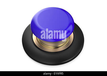Blue metallic icon. Internet button on white background Stock Photo - Alamy