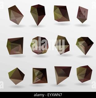 Abstract modern polygonal bubble, label website Stock Vector Image ...