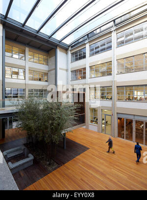 Overall atrium view. The Metal Box, London, United Kingdom. Architect ...
