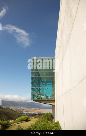 Glass modern building on a blue cloudy sky Stock Photo - Alamy
