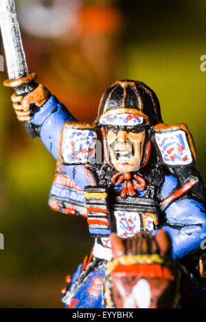 Painted Samurai figure Stock Photo - Alamy