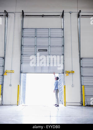Opening the gate Stock Photo - Alamy