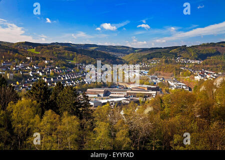 view to werdohl, Sauerland, Germany Stock Photo - Alamy