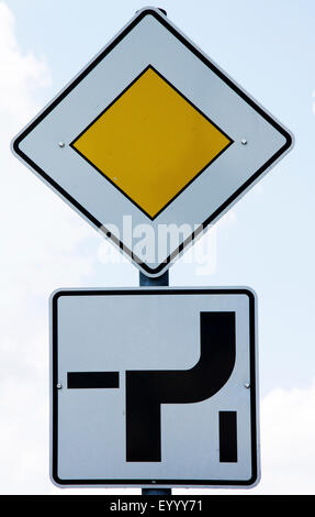 German traffic sign for priority road Stock Photo: 50647058 - Alamy