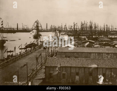 Inauguration Ceremony of the Suez Canal at Port-Said, 17 November, 1869 ...