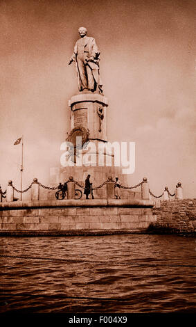 Egypt. Suez Canal. View of the entrance to Port Said (on the ...