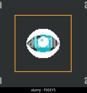 Simple stylish pixel eye icon. Vector design Stock Vector Image & Art ...