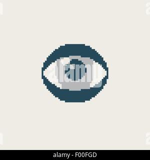 Simple stylish pixel eye icon. Vector design Stock Vector Image & Art ...
