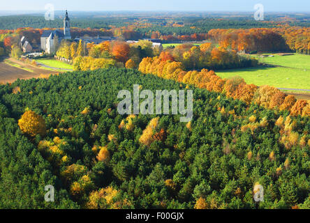 Abbey of Averbode, aerial view, Belgium, Vlaams-Brabant, Averbode Bos ...