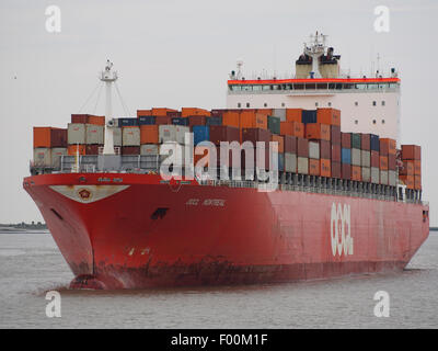 The OOCL Montreal (IMO 9253739, Callsign VRYO3) is docked at the Port ...