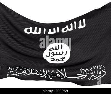 ISIS - ISIL - Islamic State Flag, isloated on white background Stock ...