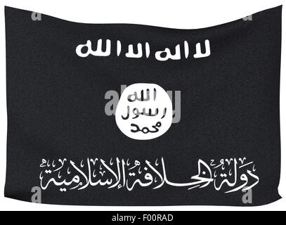 ISIS - ISIL - Islamic State Flag, isloated on white background Stock ...