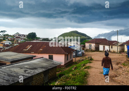 Touristic village of Amedzofe, Ghana Stock Photo - Alamy