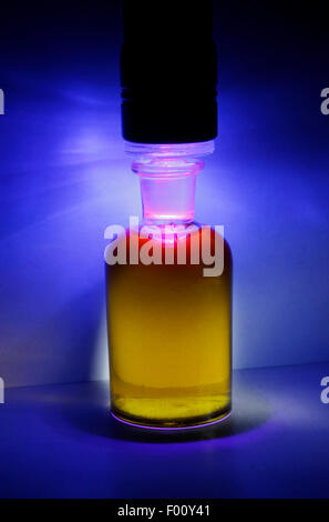 SCIENCE, PHYSICS, OPTICS,BIOLOGY, Fluorescence in chlorophyll in olive ...