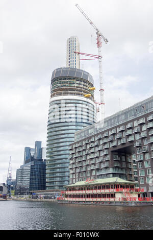 Baltimore Tower overlooks a Chinese boat restaurant called The Lotus ...