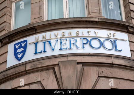logo of the university of liverpool on a university building Stock ...