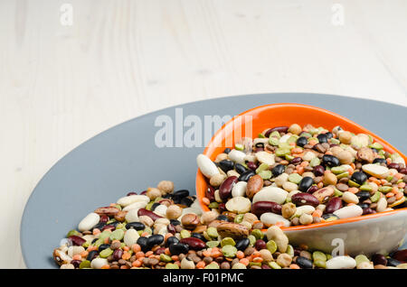 legumes in a dish, close up, background Stock Photo - Alamy