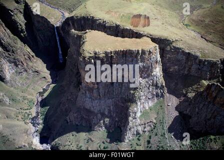 Maletsunyane Falls Semonkong Maseru District Lesotho Southern Africa ...