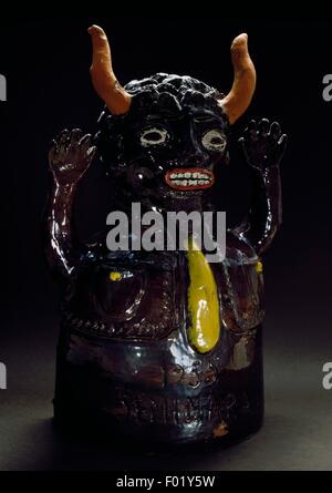 Apotropaic mask used to protect houses from the evil eye, Sicilian folk ...