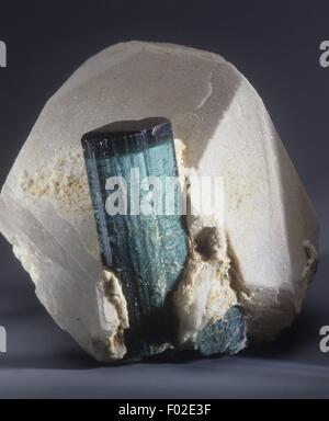 Minerals - Indicolite, close-up Stock Photo - Alamy