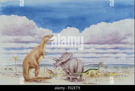 Palaeozoology - Cretaceous period - Dinosaurs - Daspletosaurus ...