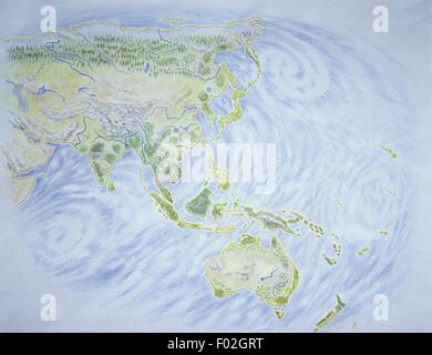 Map of Asia Stock Photo - Alamy