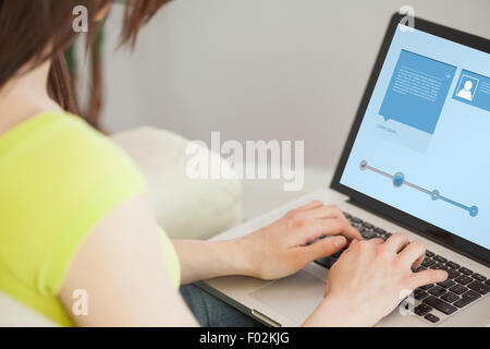 Composite image of website interface Stock Photo - Alamy