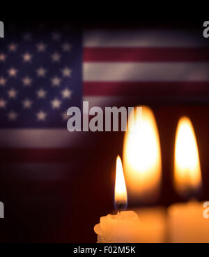 Composite image of candles soft light Stock Photo - Alamy