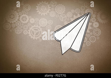 Composite image of paper airplane Stock Photo - Alamy