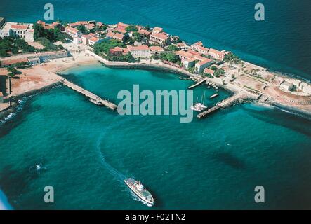 Aerial view of Goree Island. Gorée. Dakar, Senegal. Africa. Photo made ...