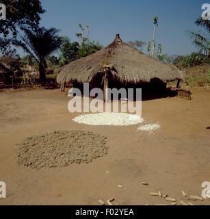 Democratic Republic of Congo, Village near Virunga National Park Stock ...