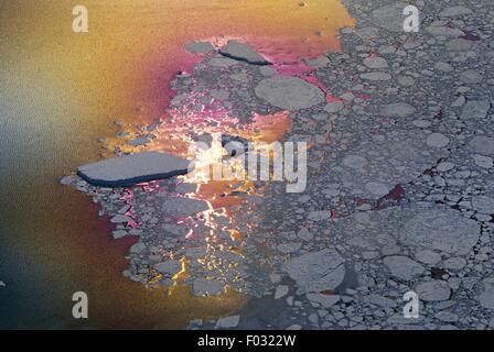 Slush or sludge stage in sea ice formation - Antarctica Stock Photo - Alamy