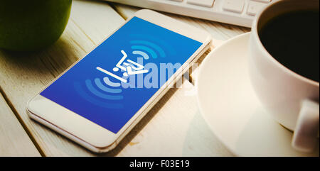 Composite image of payment screen Stock Photo - Alamy