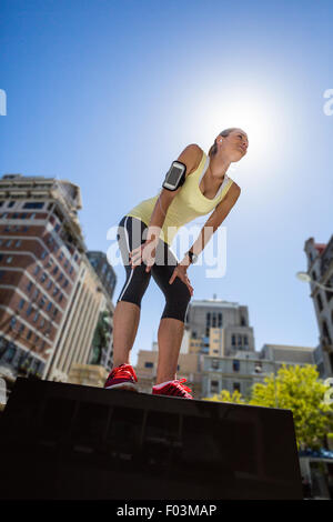 Preparing to jump Stock Photo - Alamy